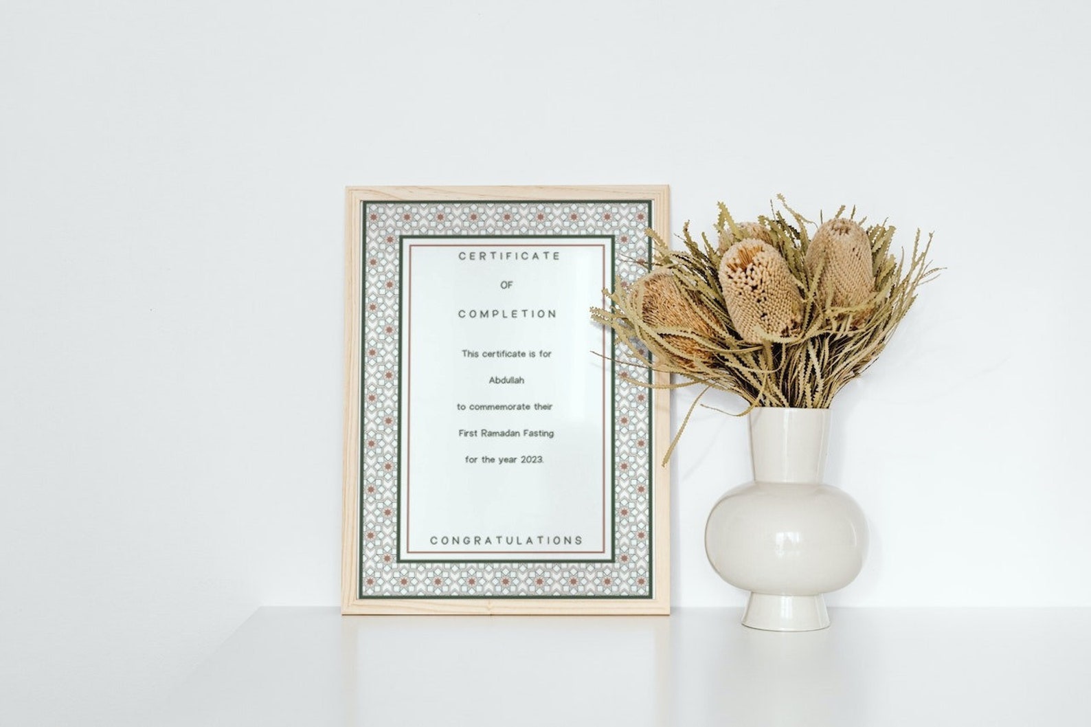 Ramadan Certificate Kids First Roza Child's First Day Fasting First ...