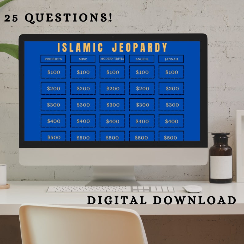 Islamic Jeopardy Game - Ramadan Game - Ramadan Trivia Game - Muslim ...