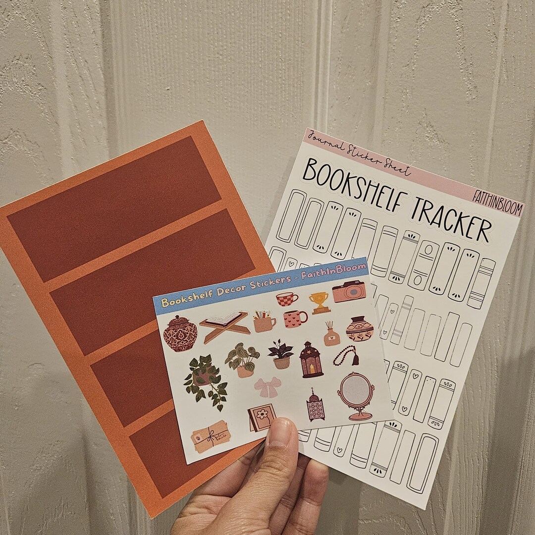 Bookshelf Tracker Sticker Set | Reading Journal Stickers - Etsy