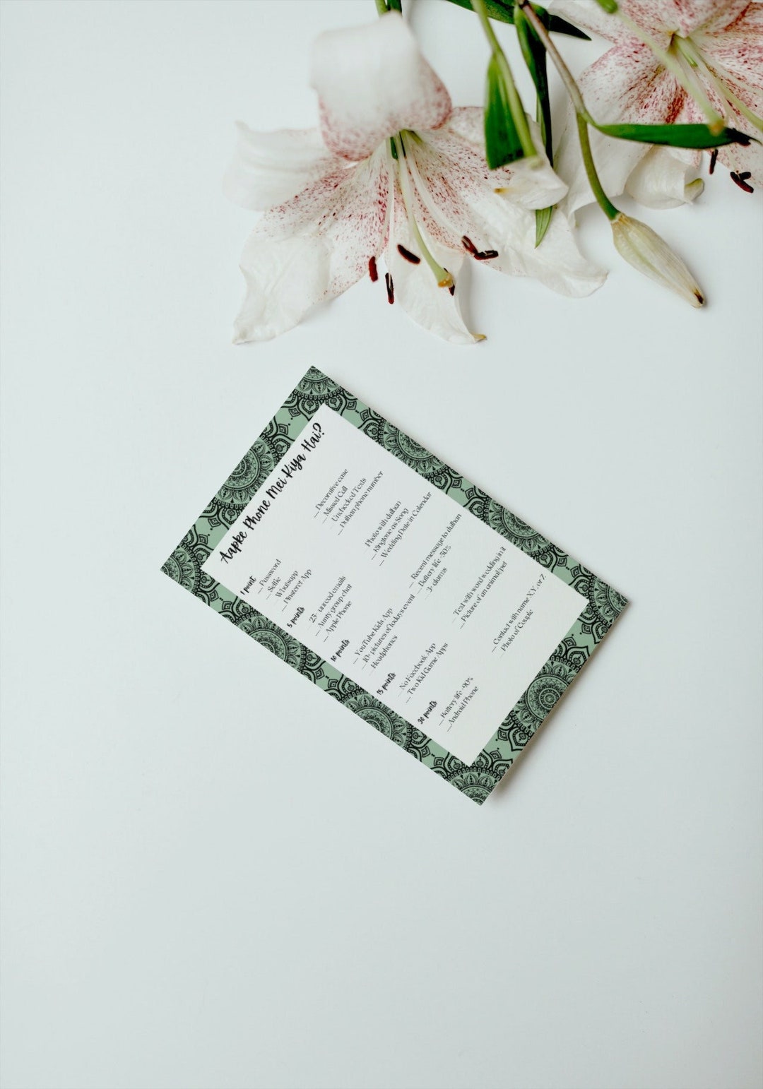 Desi What's on Your Phone, Version 2, Desi Wedding Game, Shaadi Games ...