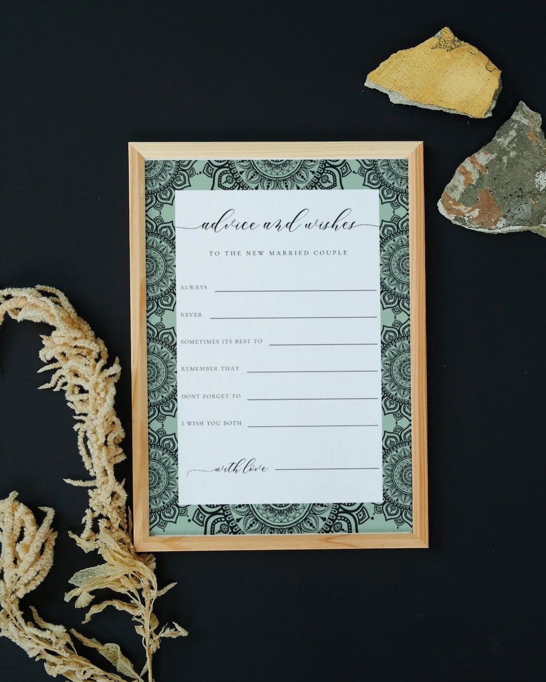 Advice and Wish Cards - Shaadi, Desi Wedding, Nikkah, Mehndi, Wedding ...