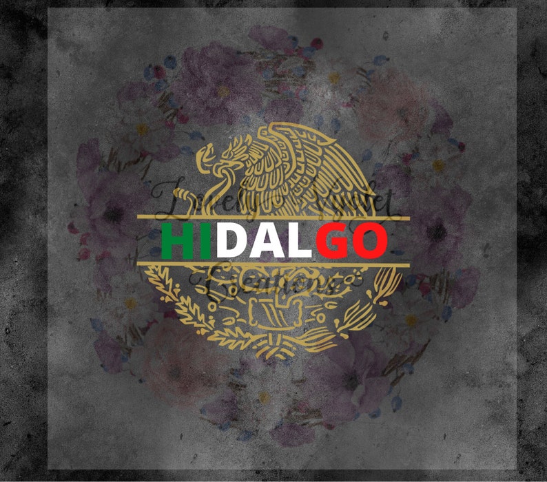 Hidalgo-escudo Mexico Tumbler Wrap 20oz PNG - Etsy