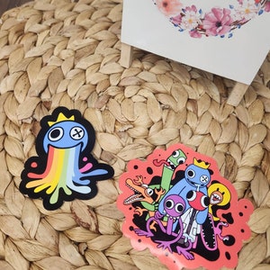 Rainbow Friends Stickers (set of 2) - Etsy