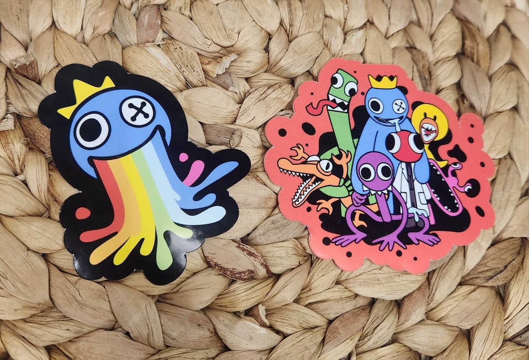 Rainbow Friends Stickers (set of 2) - Etsy