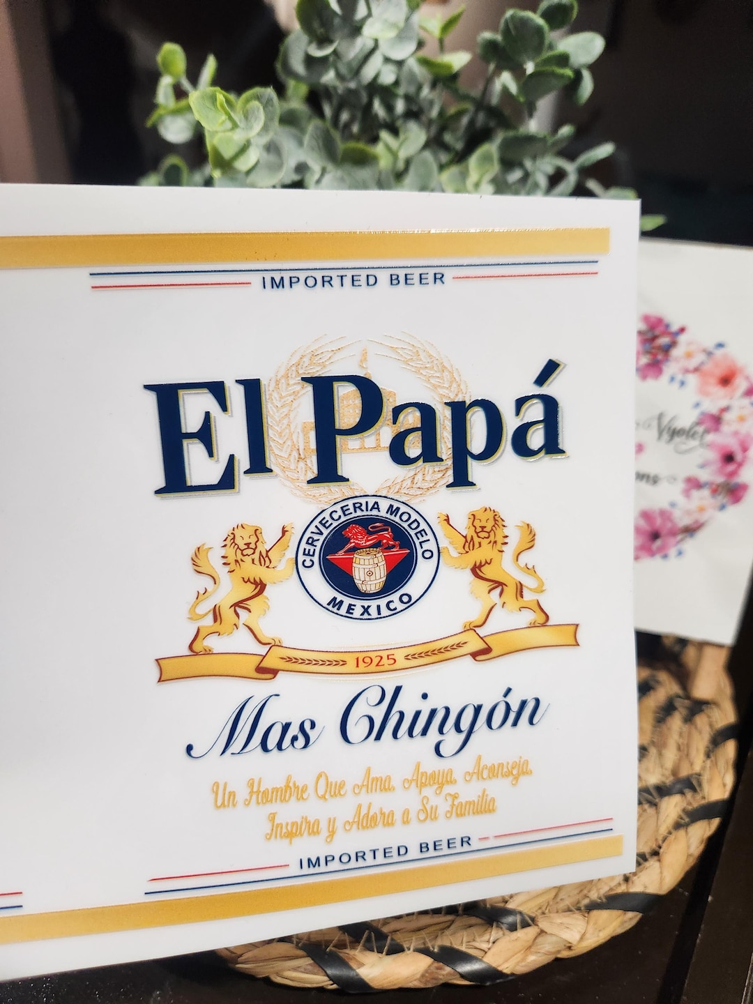 UV DTF Papa Chingon Modelo Wrap Beer Mugs/tarros - Etsy
