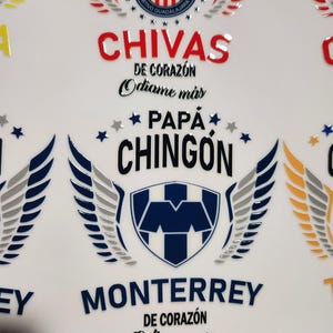 UV DTF Papa Chingon Mexican Soccer Teams Futbol Mexicano - Etsy