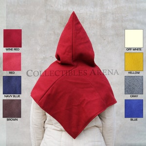 Medieval Viking Bjorn Skjoldehamn Wool Hood Scarf Cowl Gugel Unisex ...
