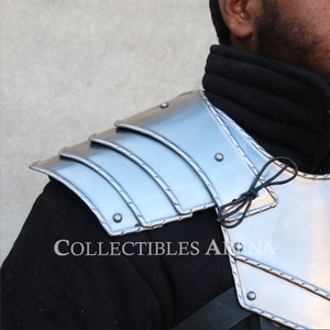 ELF Steel Gorget Neck Guard Deluxe With Mini Shoulder Guard for ...