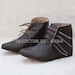 Medieval Baynard Castle Styled Laced 14th-15th Century Ankle Boots for ...