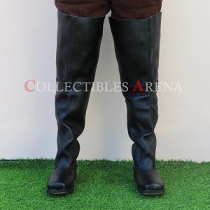 Napoleon Long Renaissance Cavalry Thigh High Handmade Riding Pirates ...