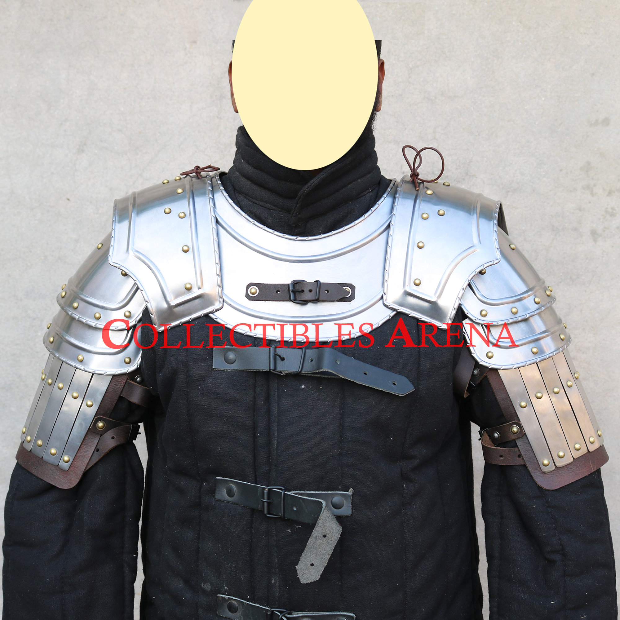 Medieval Steel Gorget & Pauldrons Shoulders Spaulders Armors - Etsy