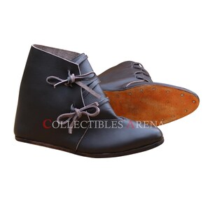 Handmade 14th Century Side Laced Medieval Ankle Baynard Castle Styled ...