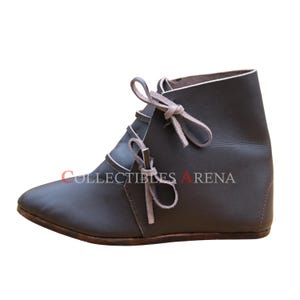 Handmade 14th Century Side Laced Medieval Ankle Baynard Castle Styled ...