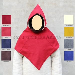 Medieval Viking Bjorn Skjoldehamn Wool Hood Scarf Cowl Gugel Unisex ...