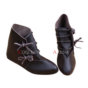 Handmade 14th Century Side Laced Medieval Ankle Baynard Castle Styled ...