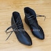 Medieval Baynard Castle Styled Laced 14th-15th Century Ankle Boots for ...