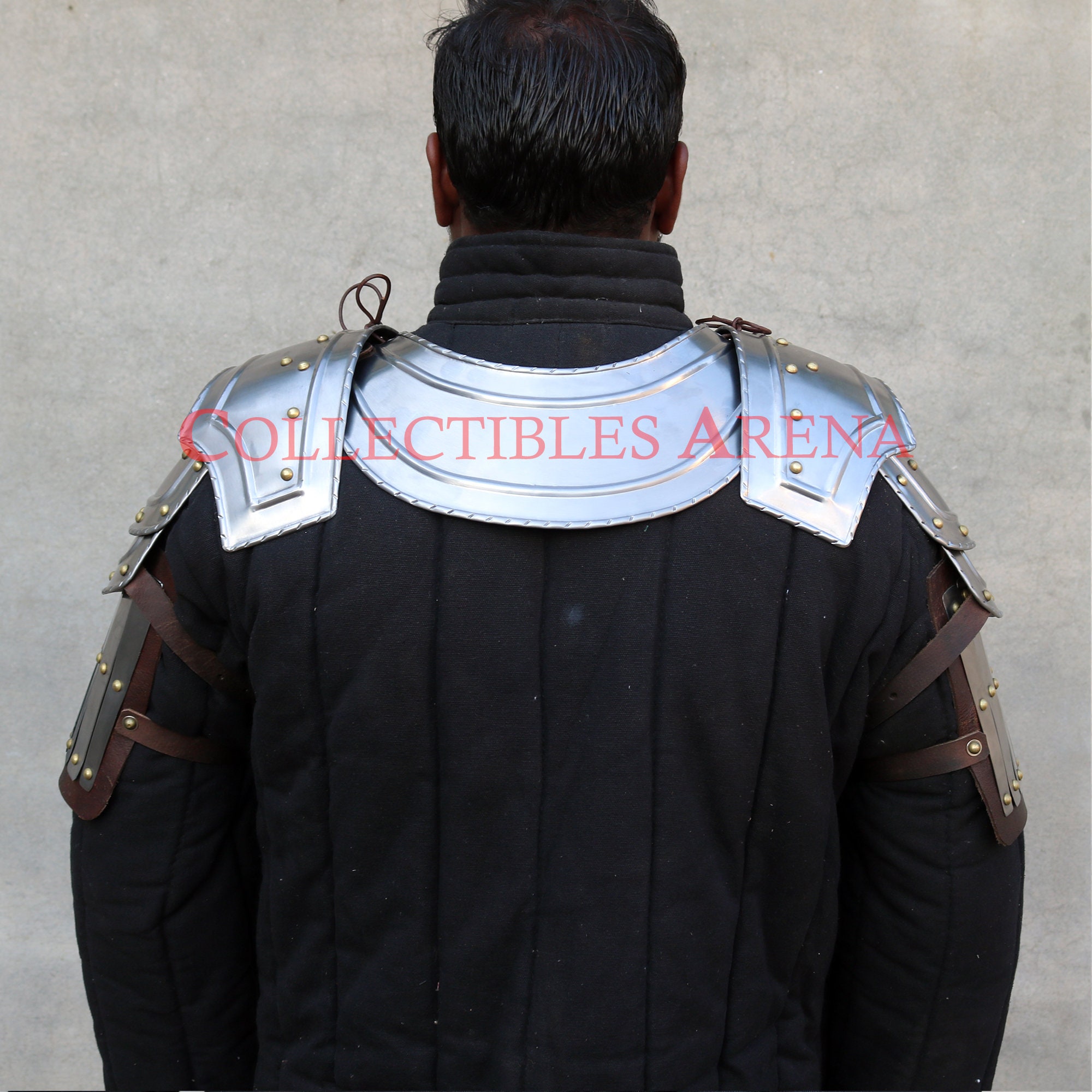 Medieval Steel Gorget & Pauldrons Shoulders Spaulders Armors - Etsy