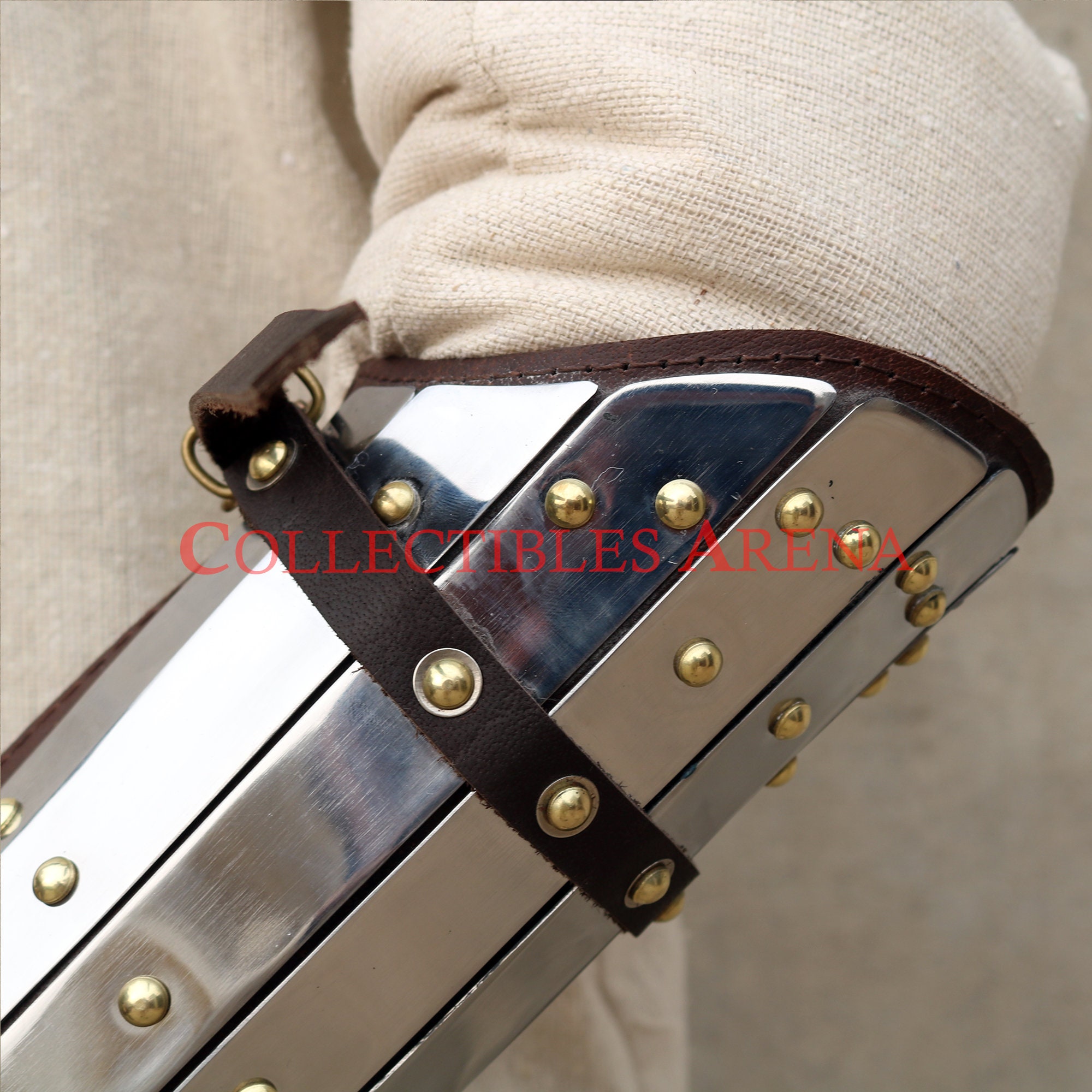 14th Century Splinted Bracers Armor Stainless Steel for SCA, HEMA, Larp ...