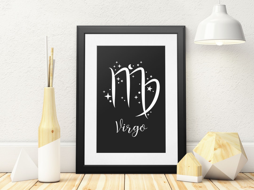 Virgo Print, Zodiac Printable, Virgo Zodiac Gifts, Zodiac Sign, Zodiac ...