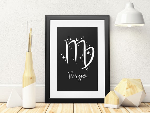 Virgo Print Zodiac Printable Virgo Zodiac Gifts Zodiac - Etsy