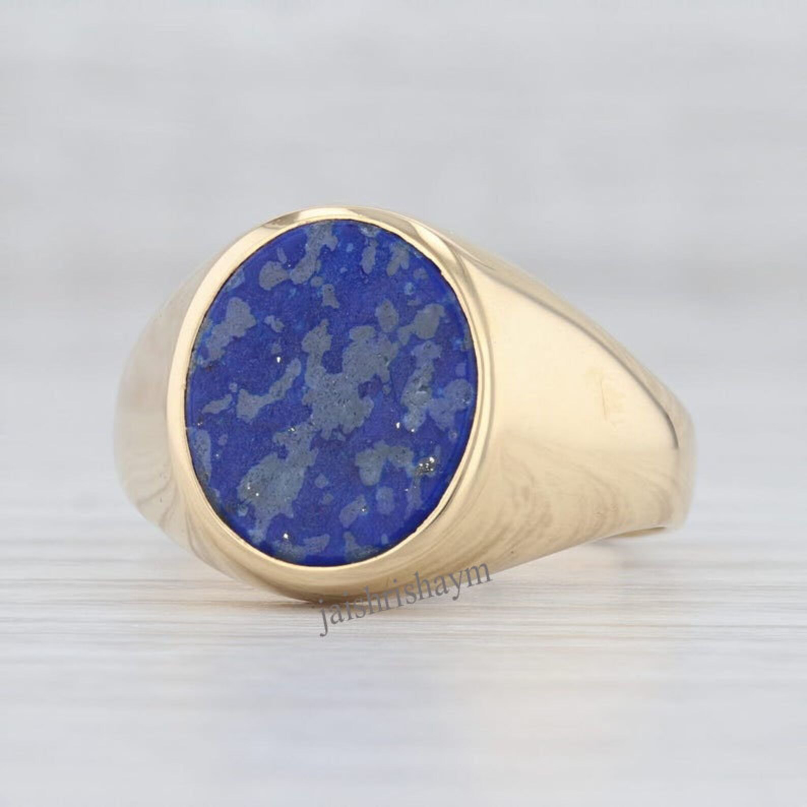 Natural Lapis Lazuli Signet Ring Solitaire Ring-mens Signet - Etsy