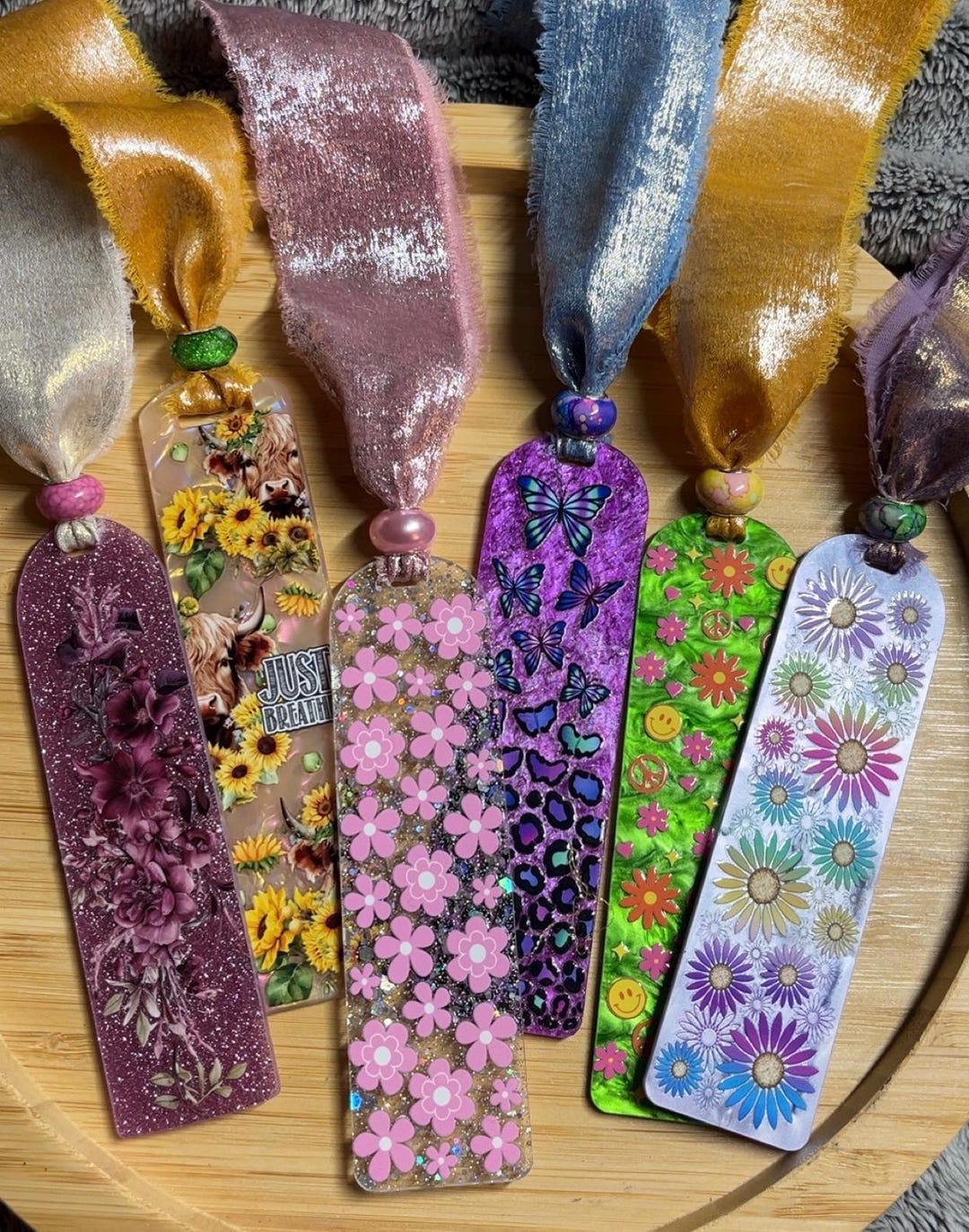 Colorful Heavy Duty Acrylic Bookmarks With Ribbon Tassel - Etsy