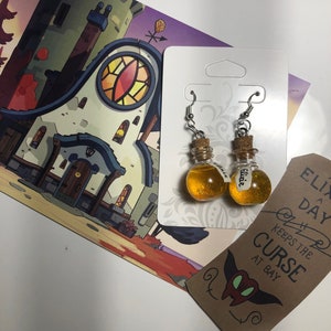 Eda Elixir Earrings the Owl House - Etsy