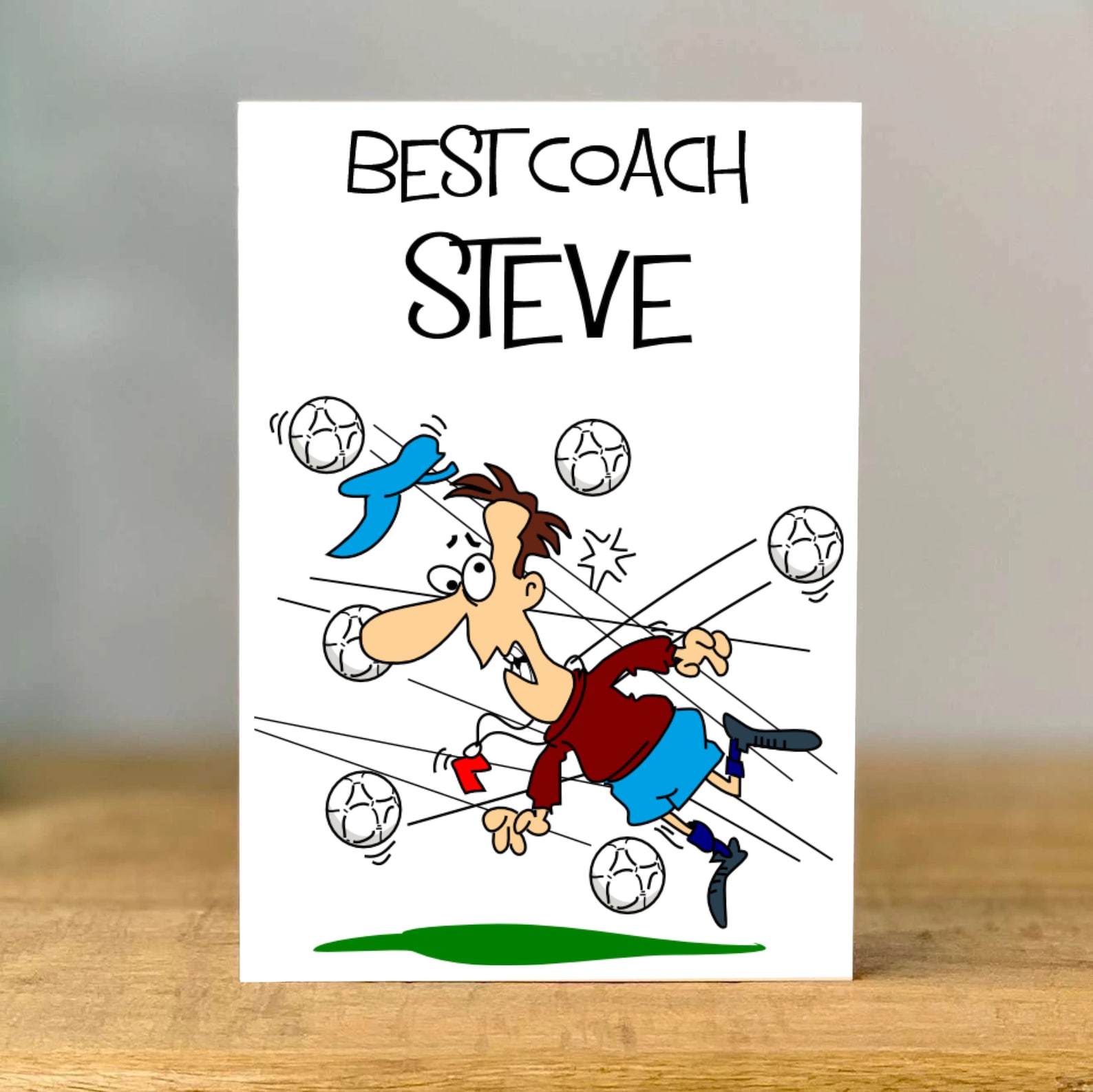 Personalised Coach Greeting Card Team Manager Thank You - Etsy UK
