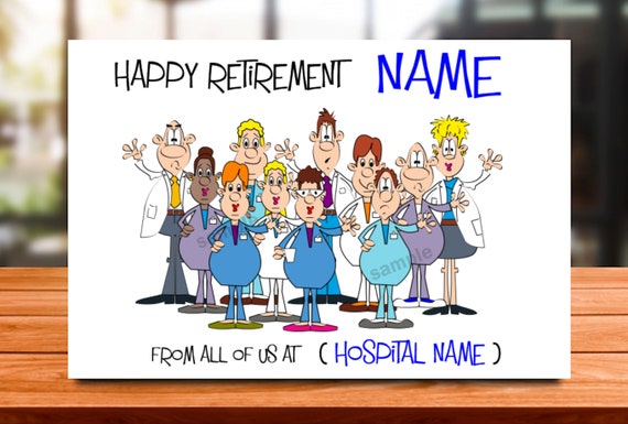 Personalised NHS Nurse Retirement Card Good Luck Doctor - Etsy UK