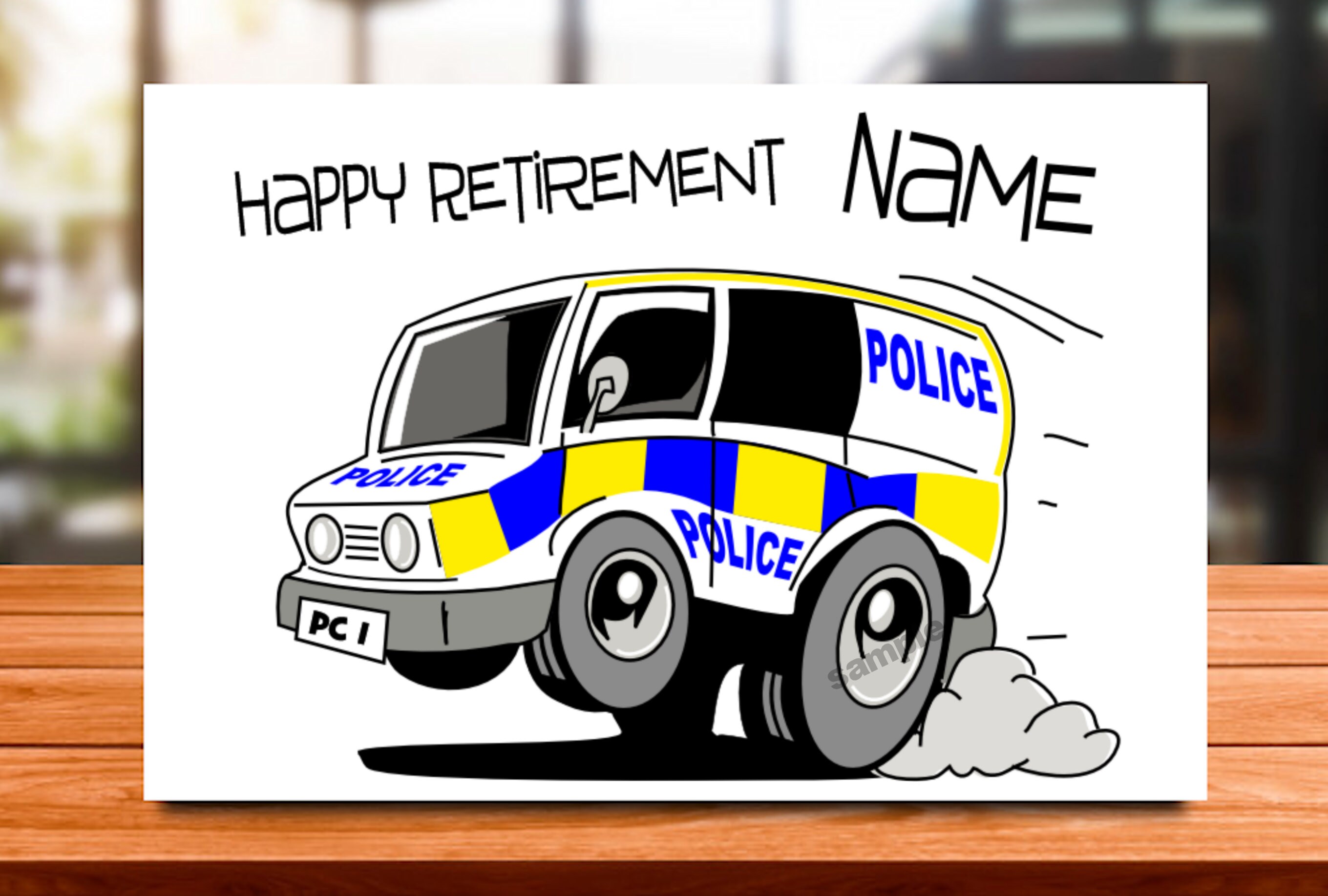 Personalised Police Greeting Card Retirement Policeman Dad | Etsy