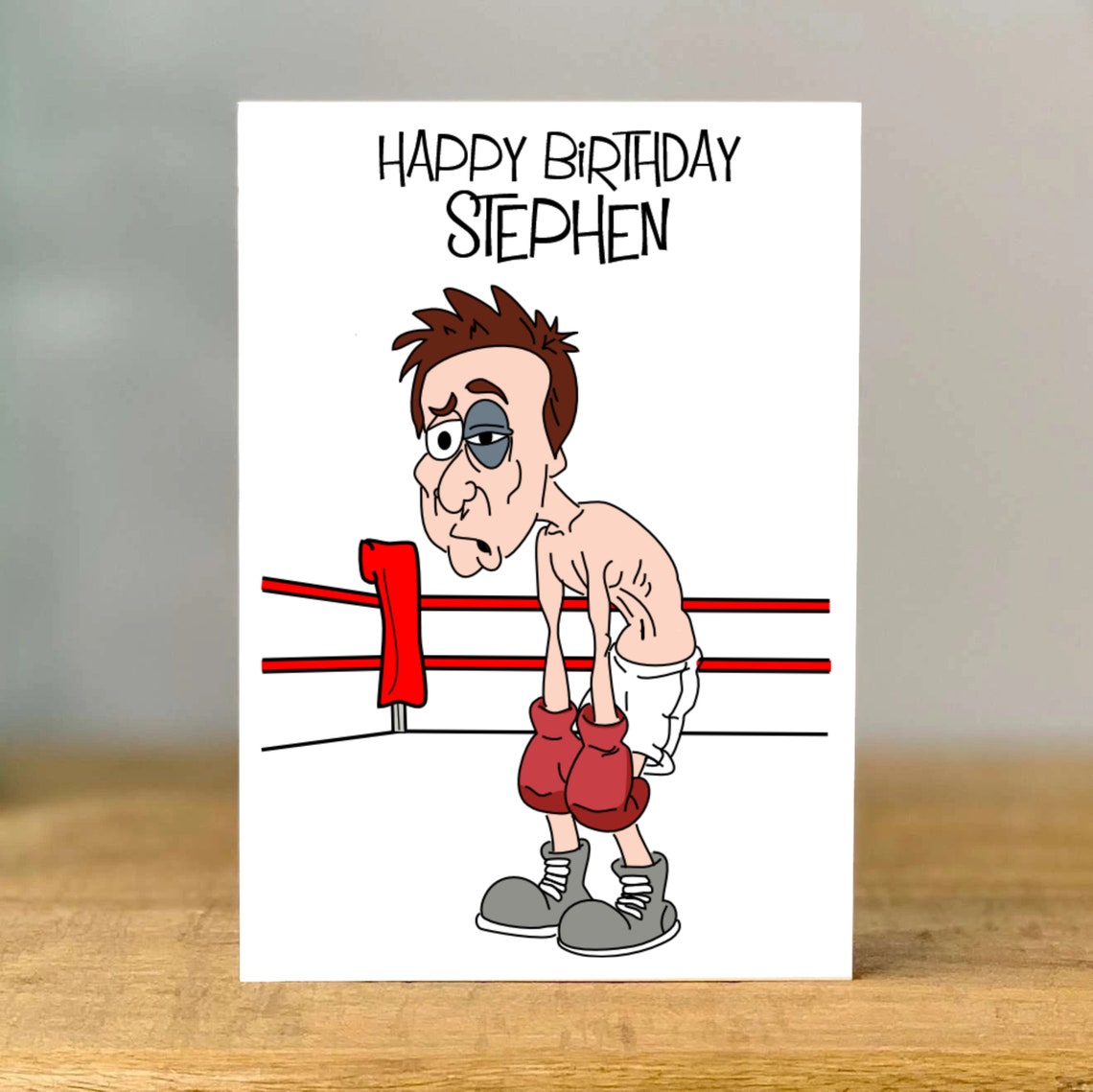 Personalised Boxer Boxing Birthday Card Best Friend Mum - Etsy