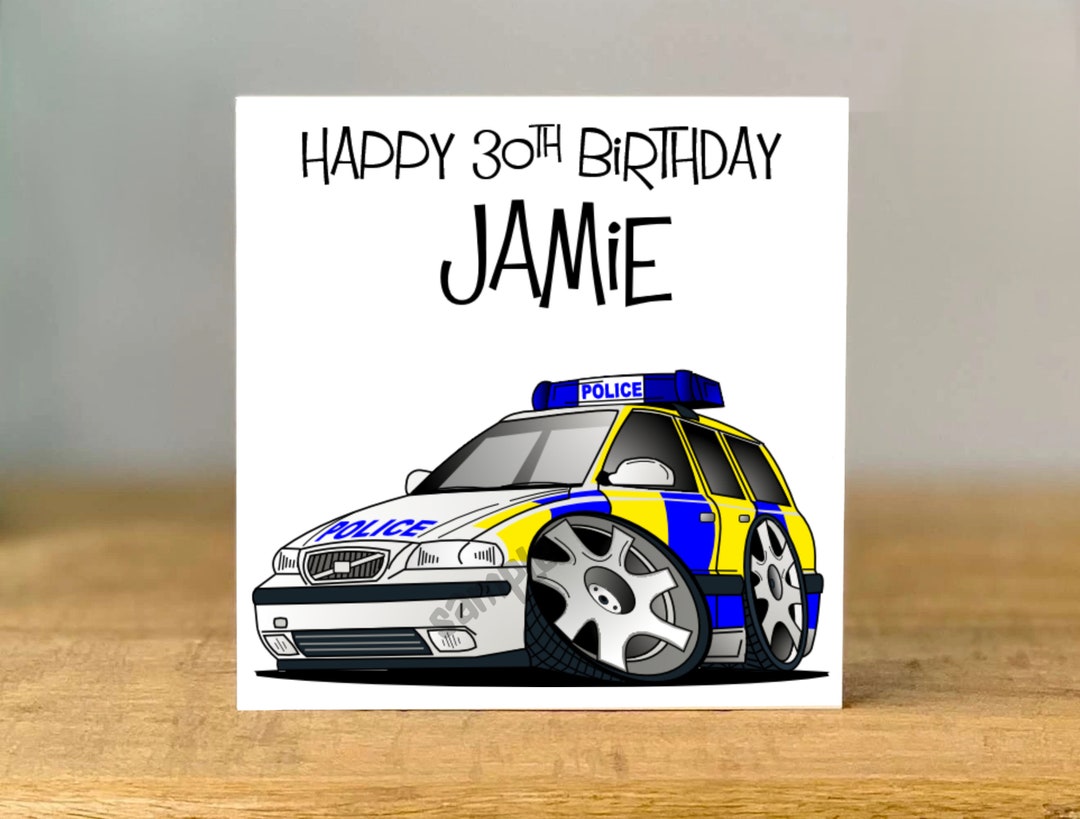 Personalised Police Greeting Card, Birthday, Policeman, Dad, Son ...