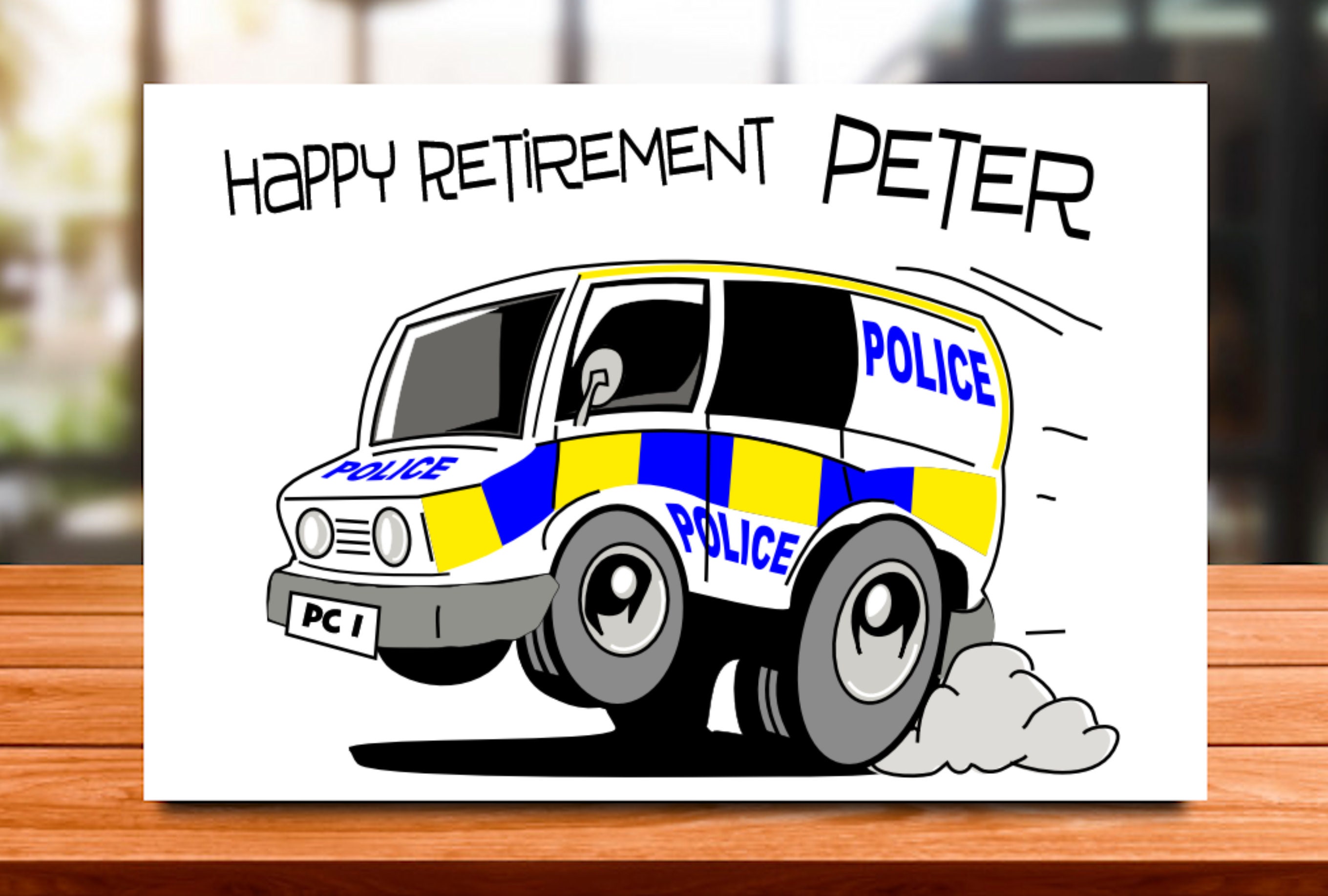 Personalised Police Greeting Card, Retirement, Policeman, Dad, Son ...