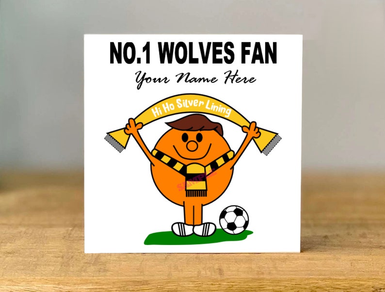 Personalised No. 1 Wolves Fan Birthday Card Best Friend - Etsy UK