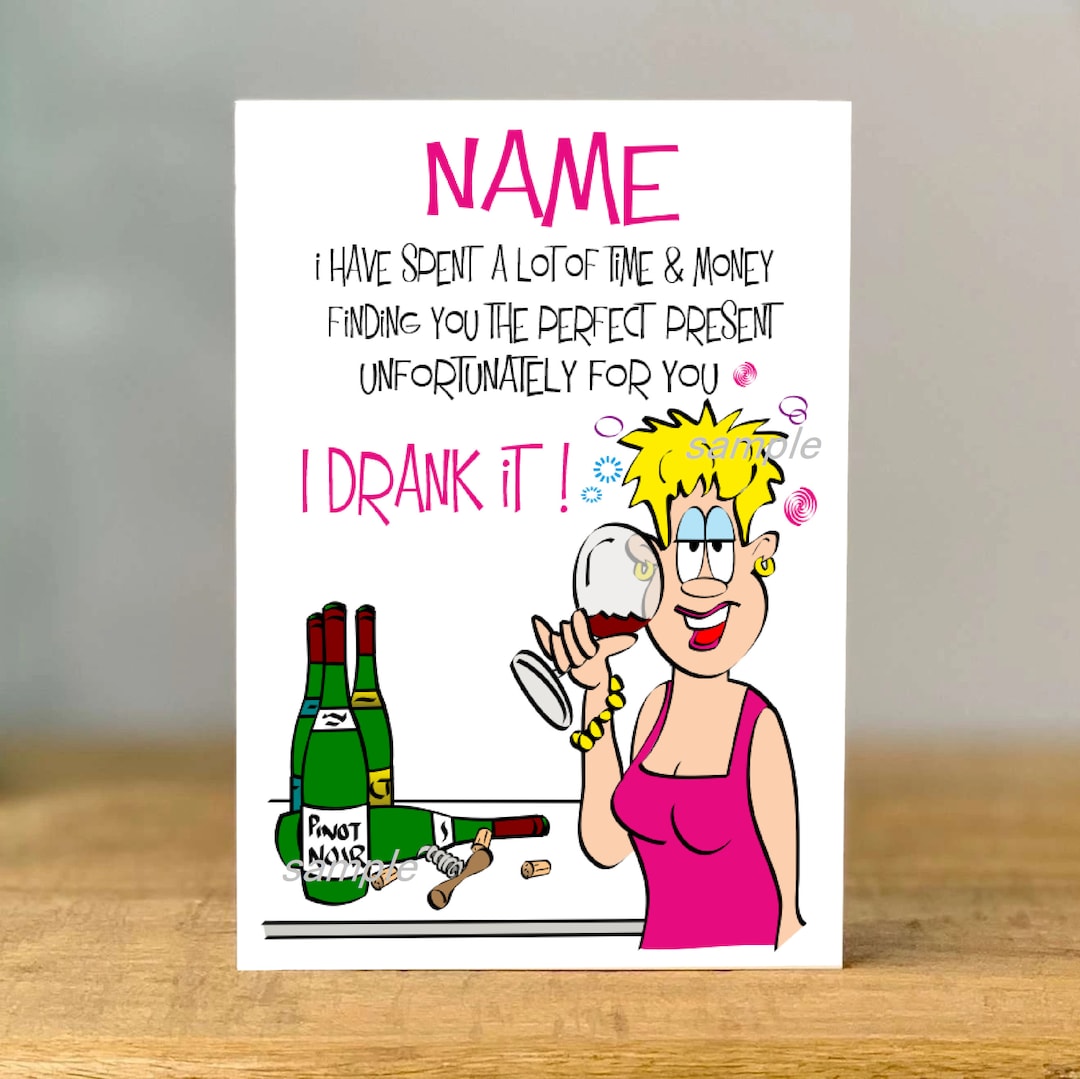 Personalised, Birthday Card, Best Friend, Daughter, Mum, Aunt, Gran ...