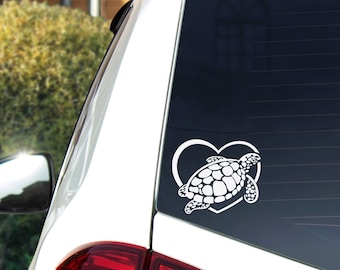 Turtle Car Decal - Etsy