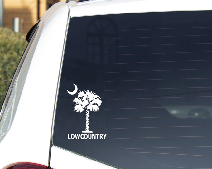 Lowcountry Palmetto Tree Vinyl Decal South Carolina Sticker Hilton Head ...