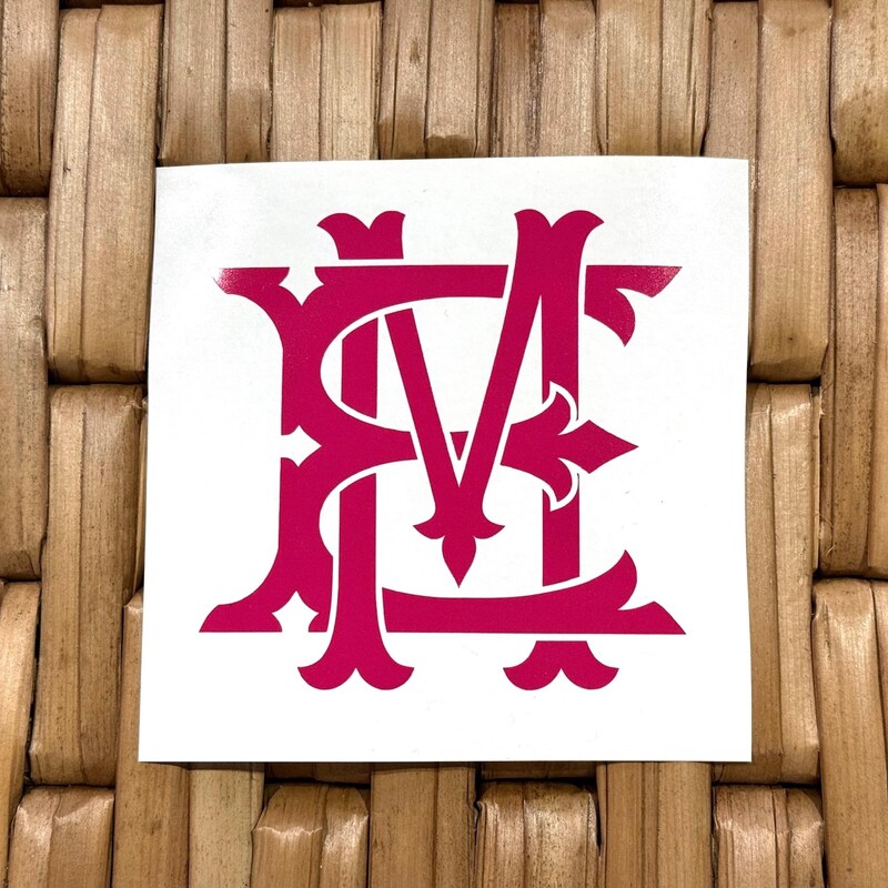 Monogram Car Decal - Etsy