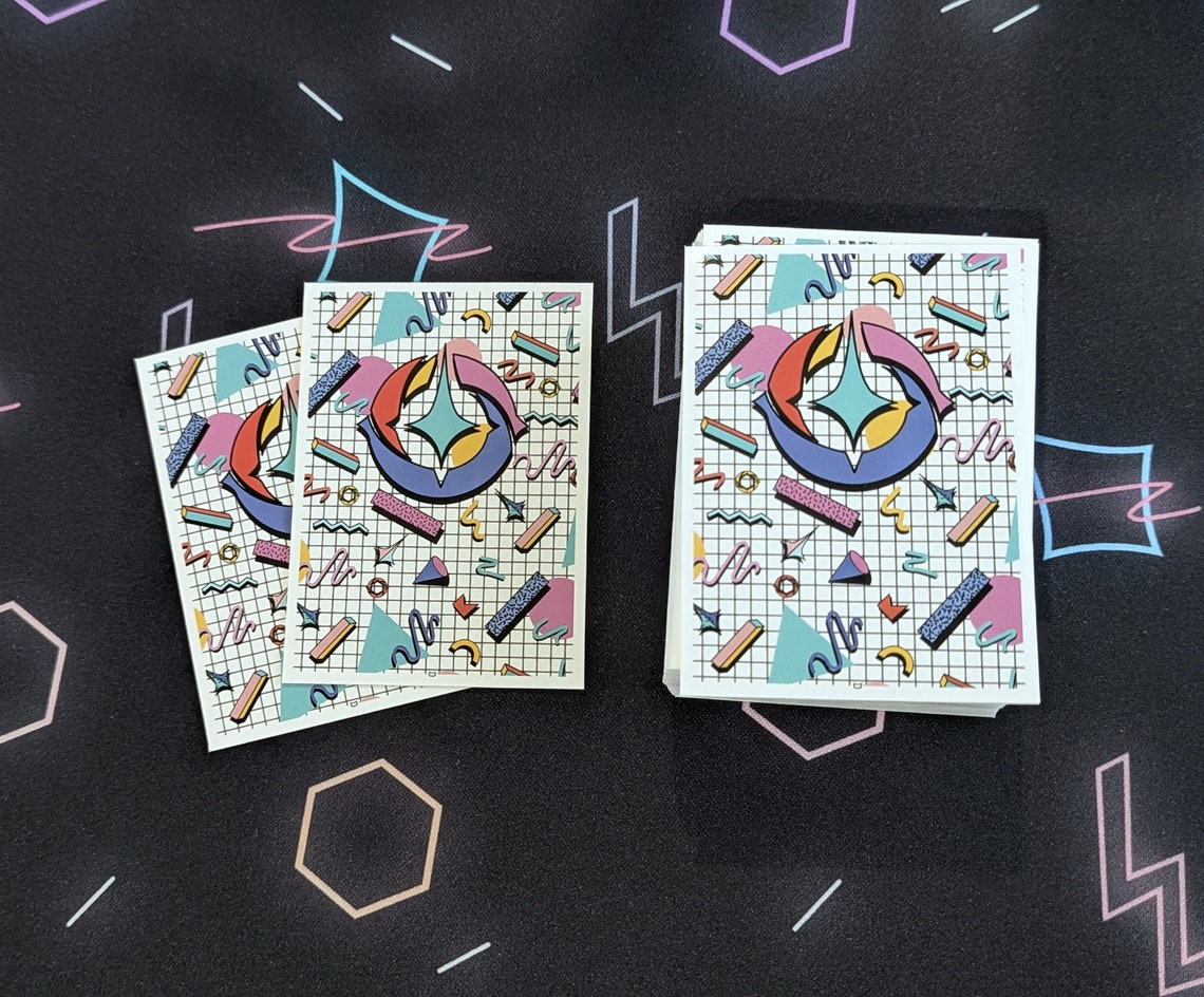 Lorcana Card Sleeve Artwork - 80's Lore - Etsy