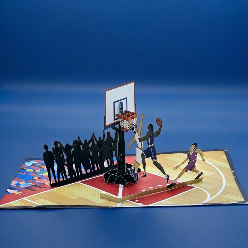 Basketball 3D Pop up Card Perfect Greeting for Hoops Fans and Special ...