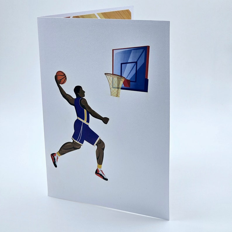 Basketball 3D Pop up Card - Perfect Greeting for Hoops Fans and Special ...