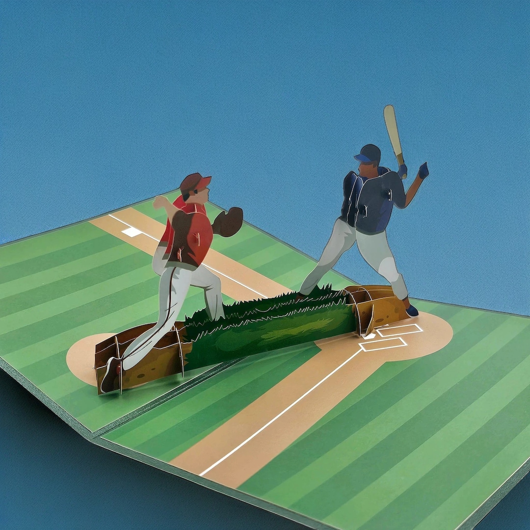Baseball 3D Pop up Card - Perfect Greeting for Sports Enthusiasts and ...