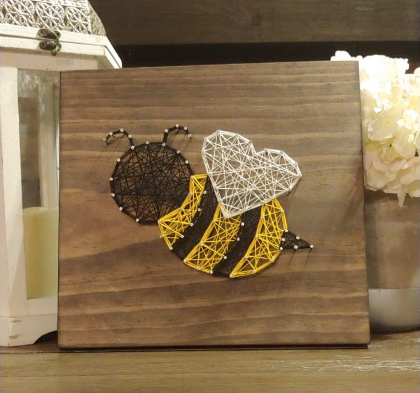 Bumblebee// Bee// String Art// Art// Homemade// Nursery | Etsy
