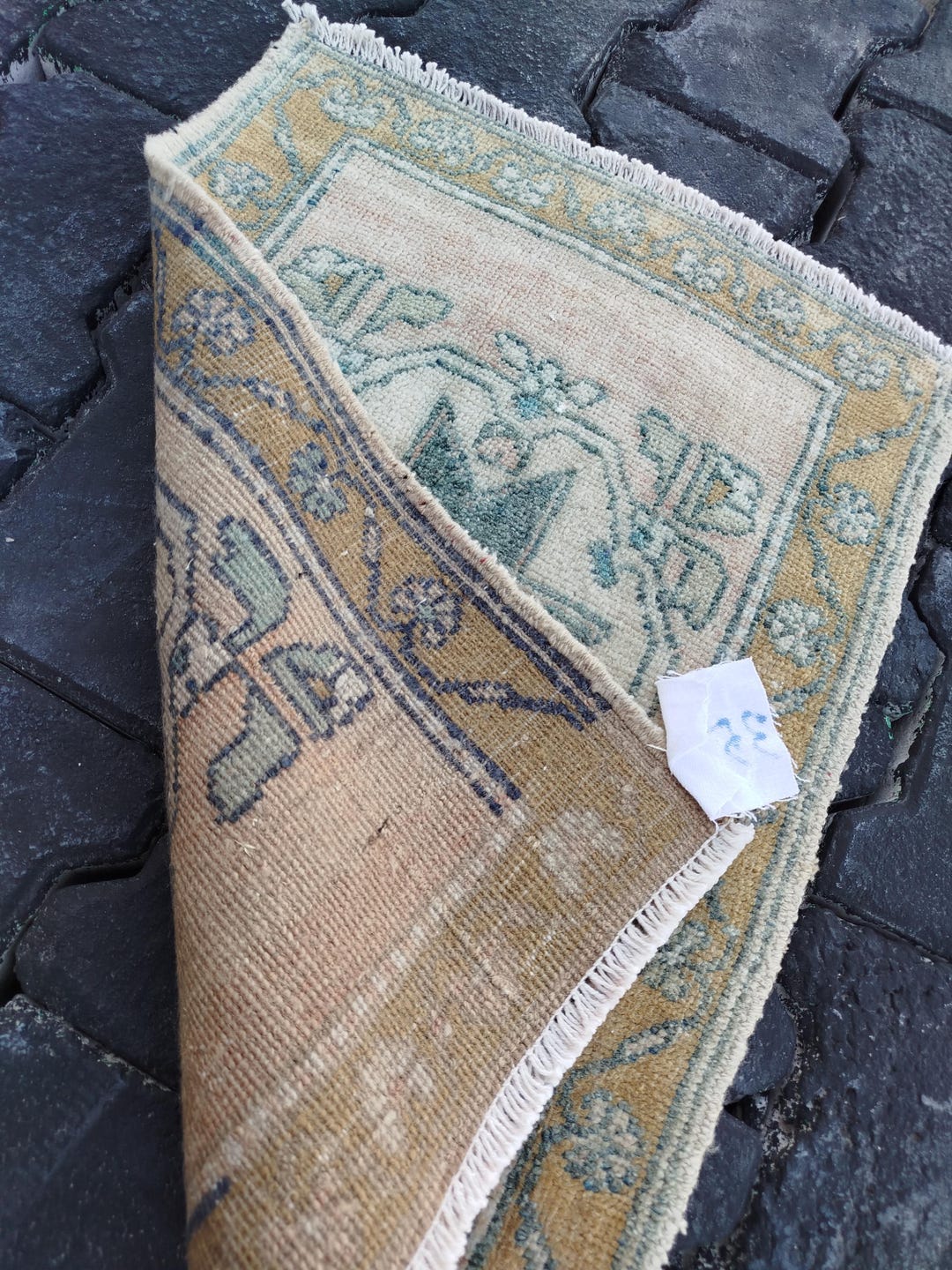 Square Vintage Rug ,turkish Square Rugs , Minis Carpet, Great Colored ...