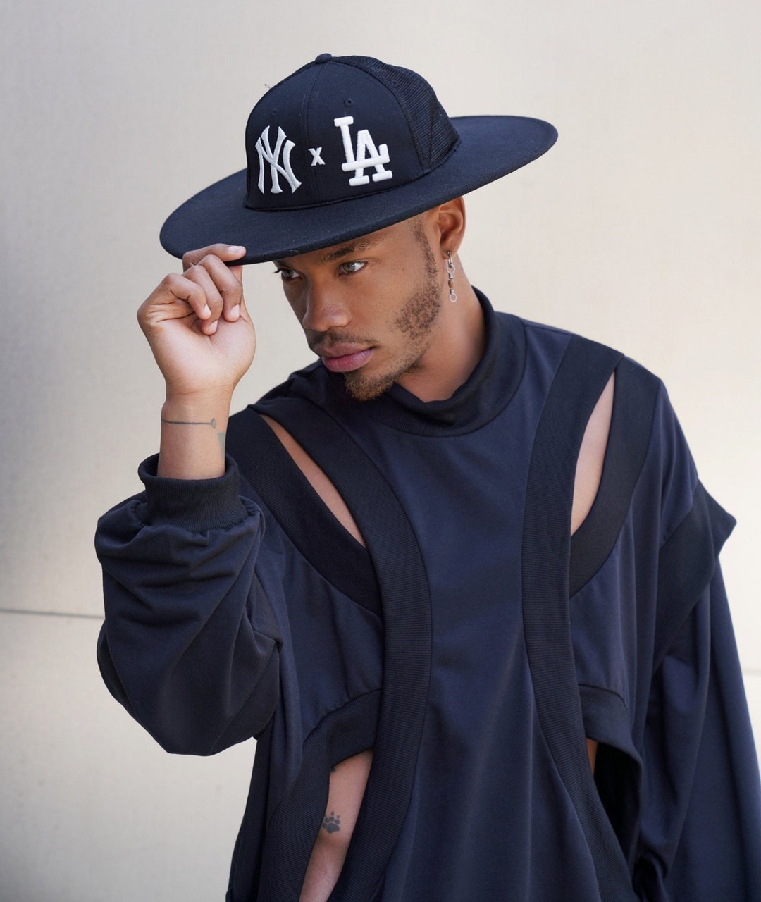 Hybrid Baseball Cap Fedora NY X LA Polyester Brim, Trendy Fedora Hats ...