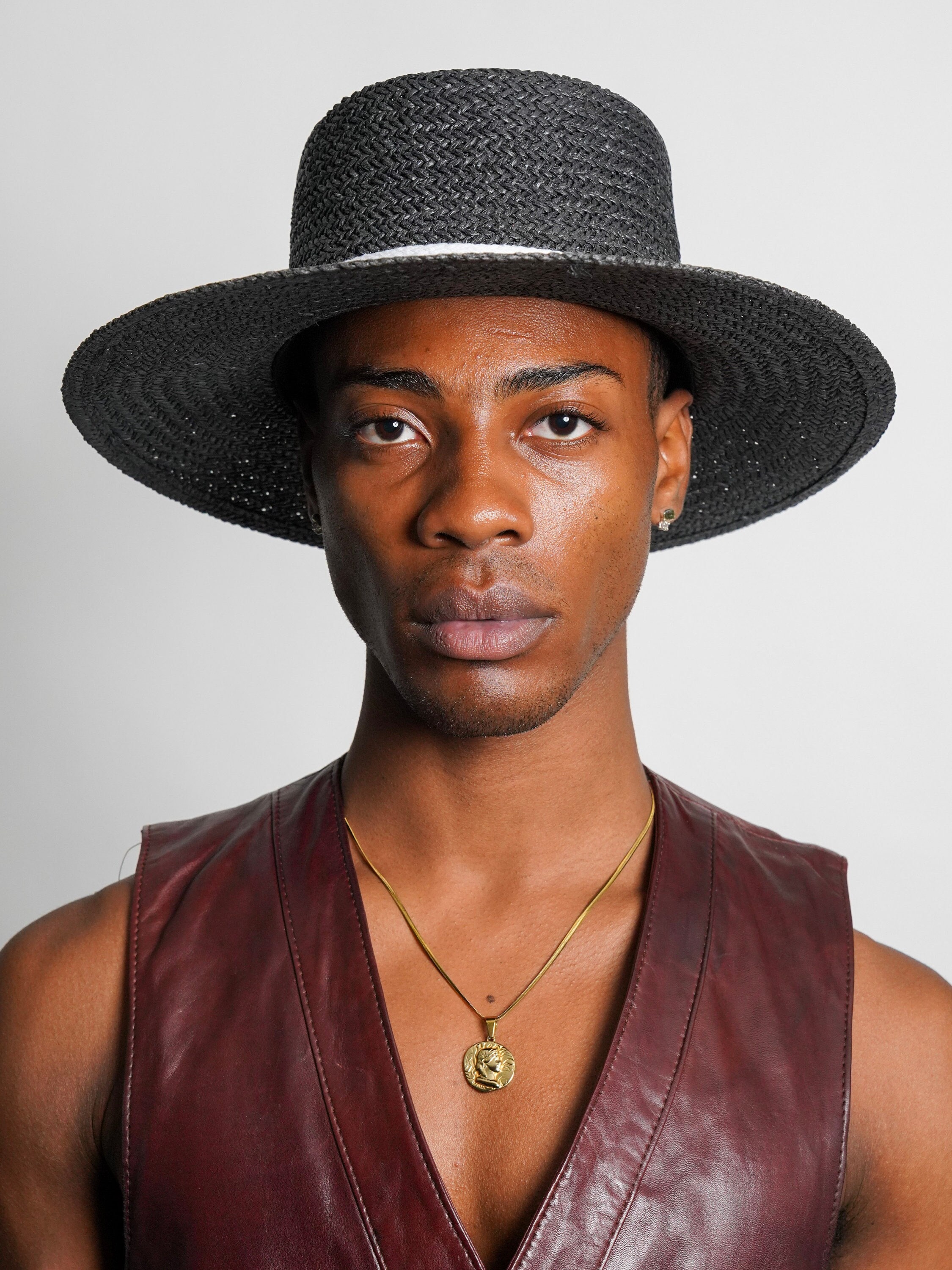 Straw Boater With Rope Detail - Etsy