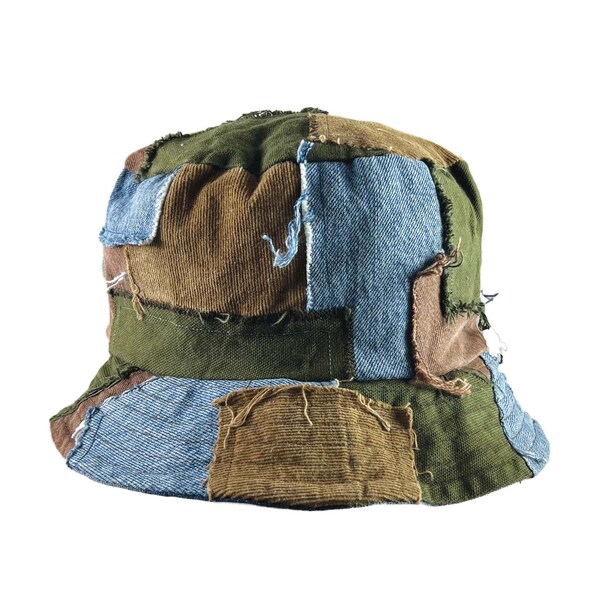 Patchwork Bucket Hat - Etsy
