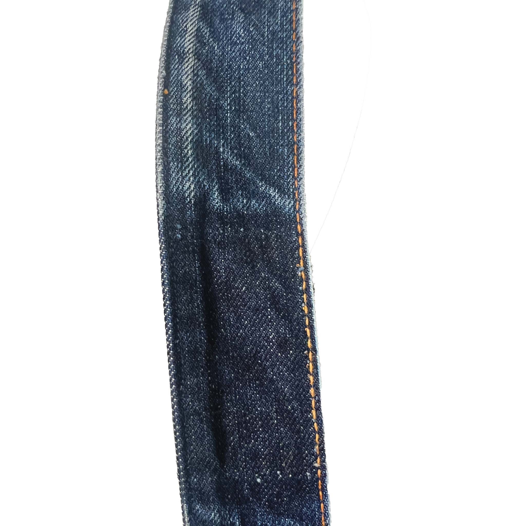 Slouch Patch Denim Bag Blue - Etsy