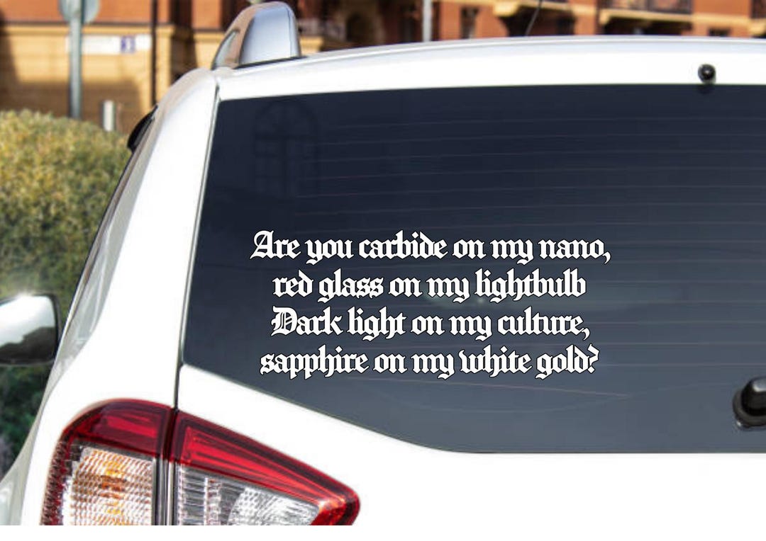 Sleep Token Inspired|emergence|personalised Custom Car Window Bumper ...