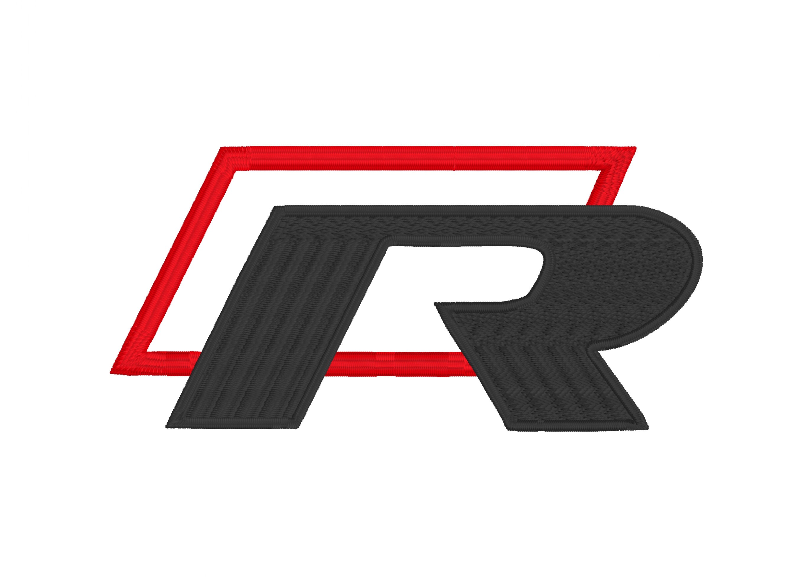 VW R Line logo Machine embroidery design pattern | Etsy